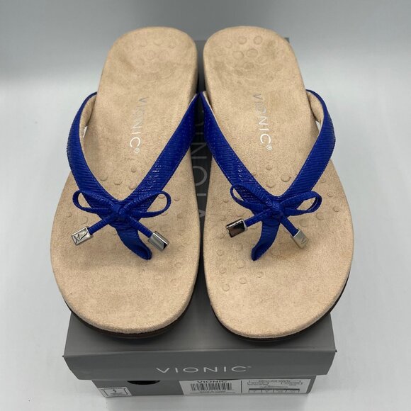 Vionic | Shoes | Brand New Vionic Bella Flipflop In Woven Iris Size 7 ...